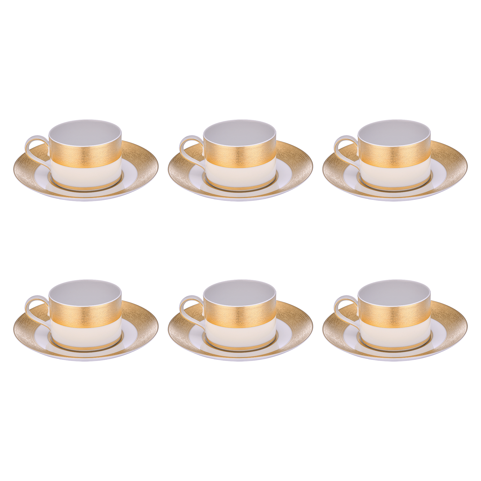 Falkenporzellan - Tea Set 6 Pieces - Gold - Porcelain