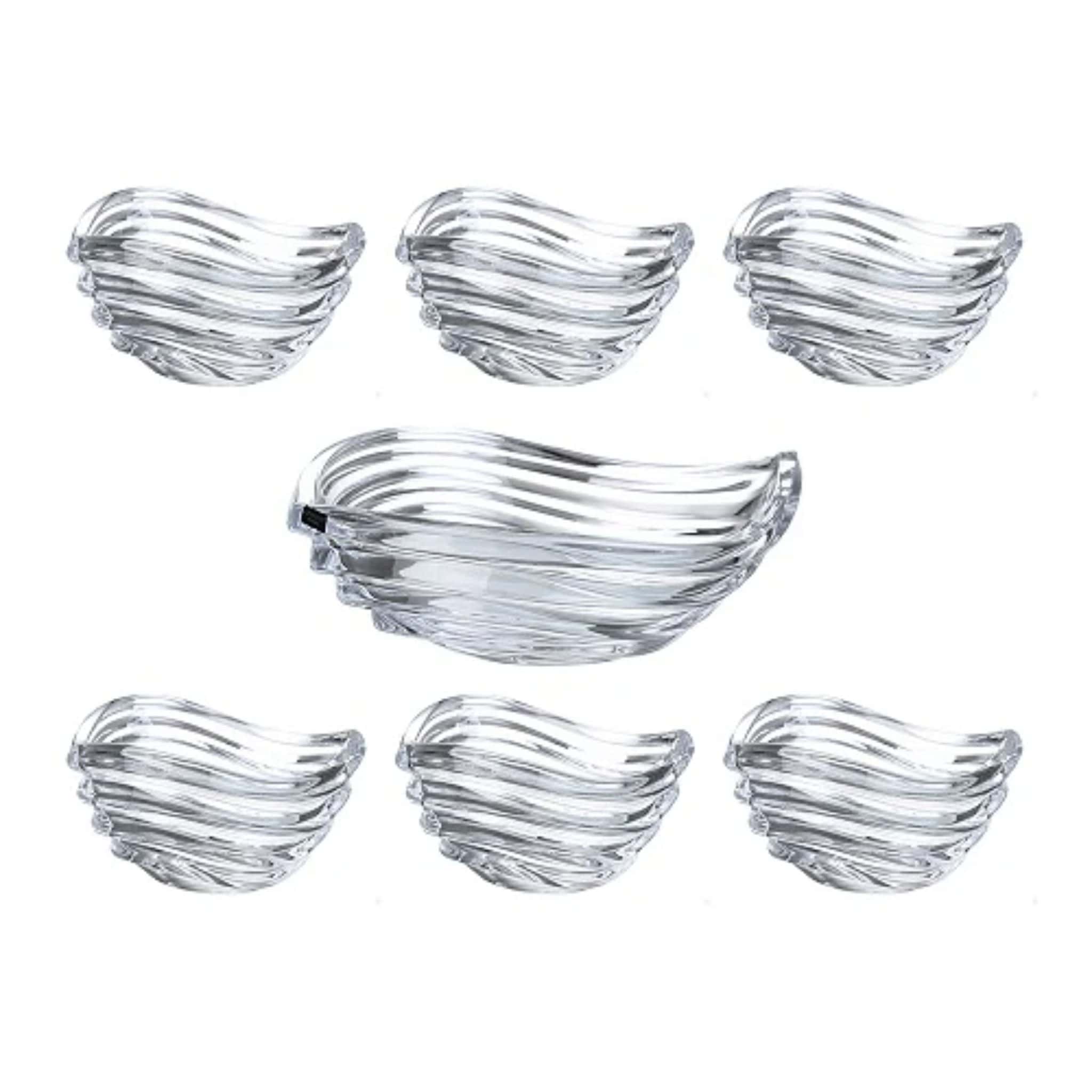 Bohemia Crystal - Wave Crystal Bowl Set 7 Pieces