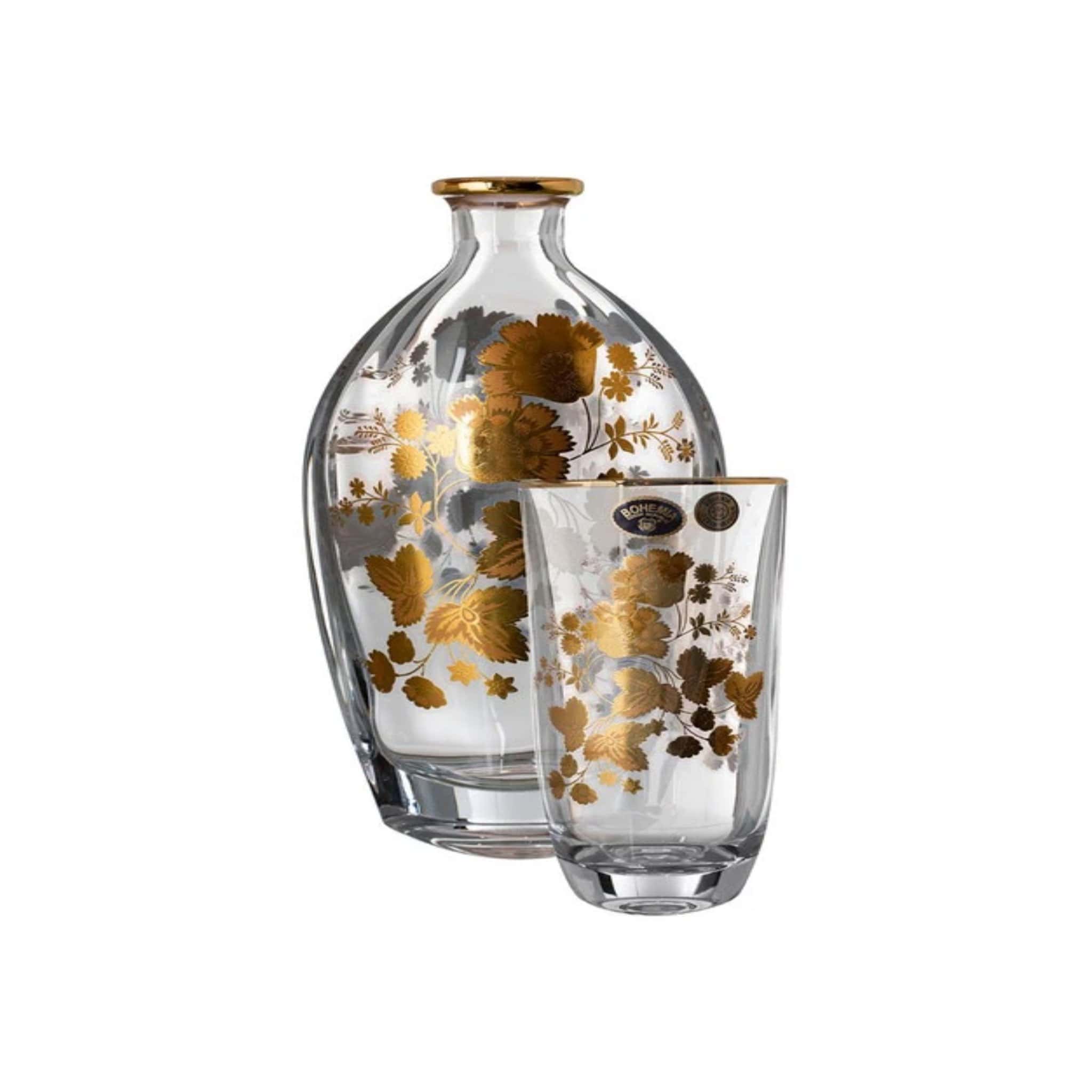 Bohemia Crystal - Drink Set 7 Pieces - Gold - 2700010430