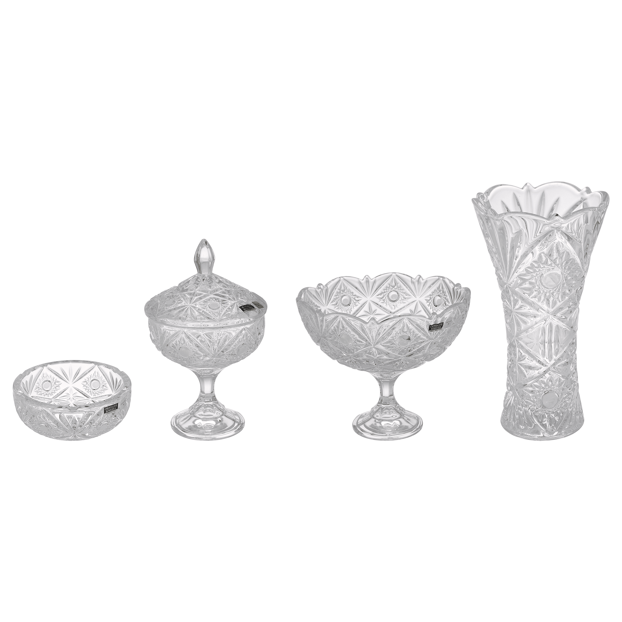 Bohemia Crystal - Crystal Gift Box 4 Pieces - Crystal - 270005046