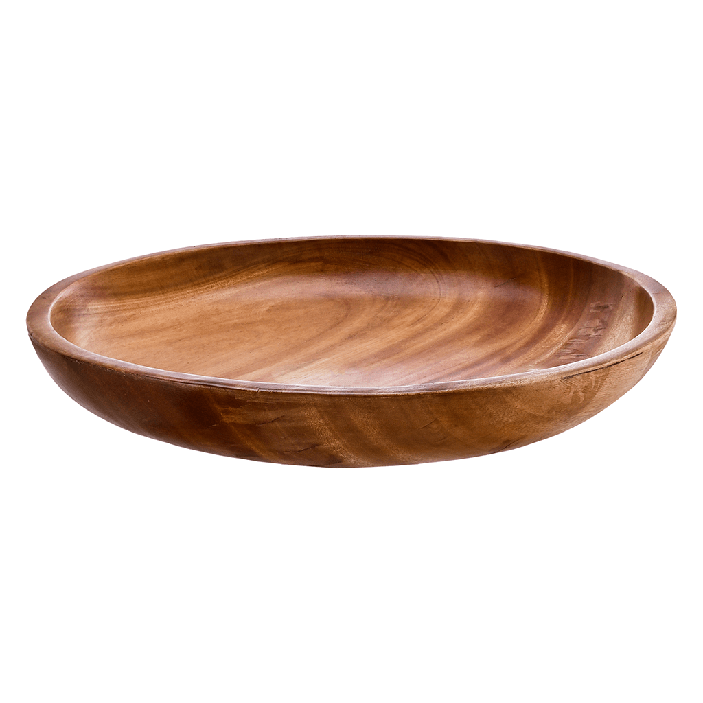 Senzo - Large Round Fruit Platter - Wood - 45cm