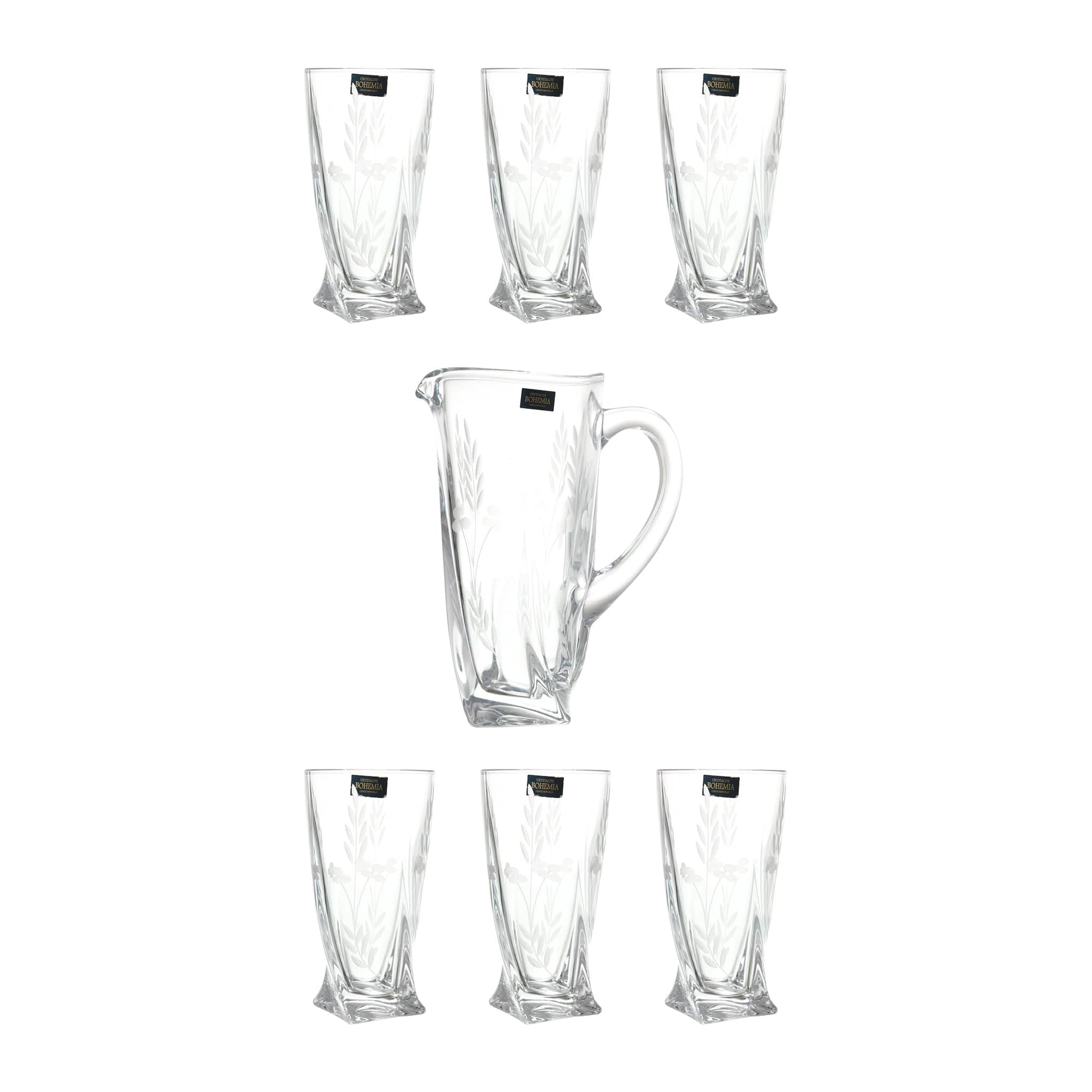 Bohemia Crystal - Crystal Drink Set 7 Pieces