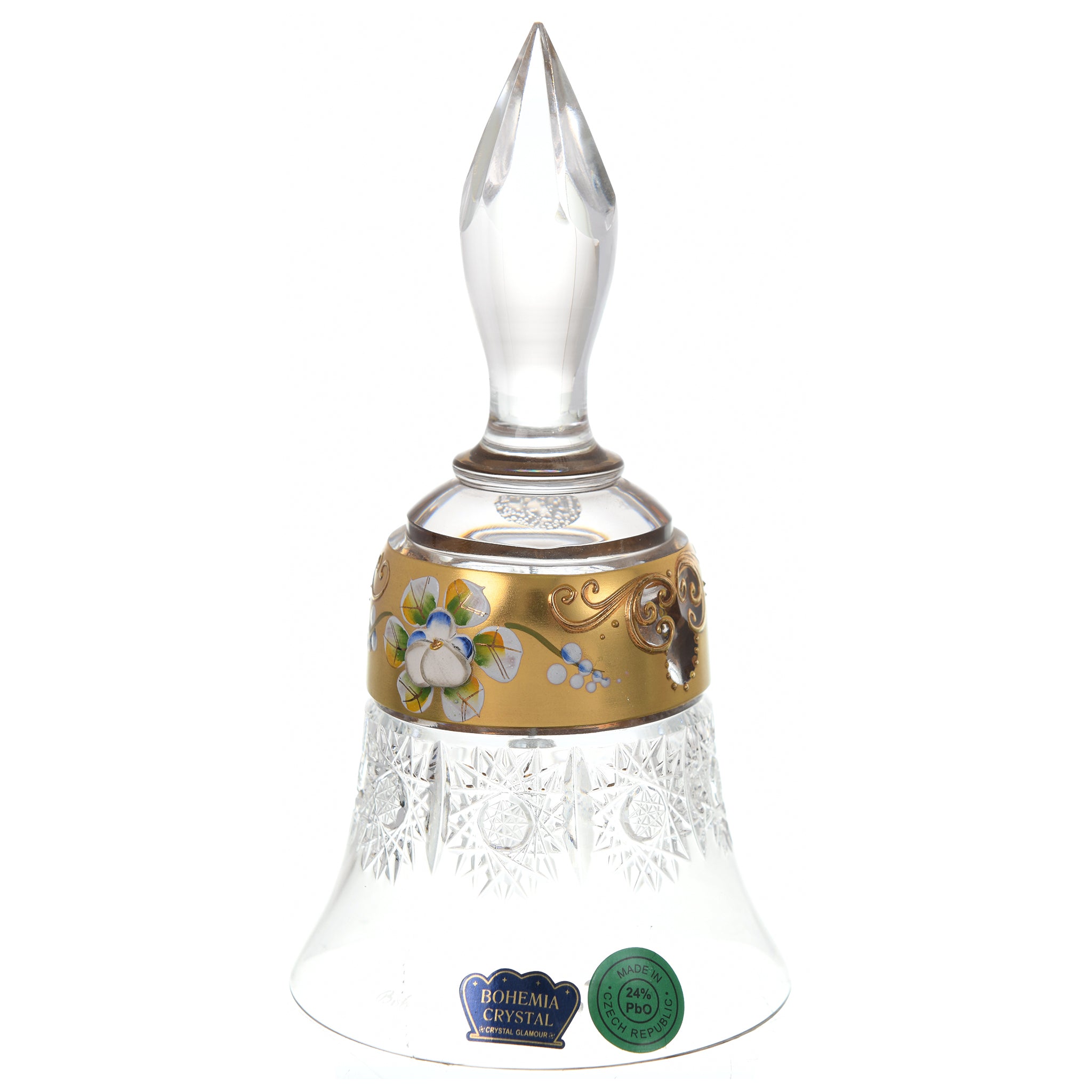 Bohemia Crystal - Crystal Bell - 13cm - Gold - 270004090