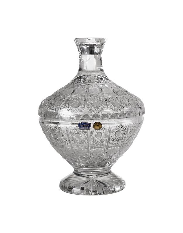 Bohemia Crystal - Round Bohemia Crystal Box with Cover and Base - 2700