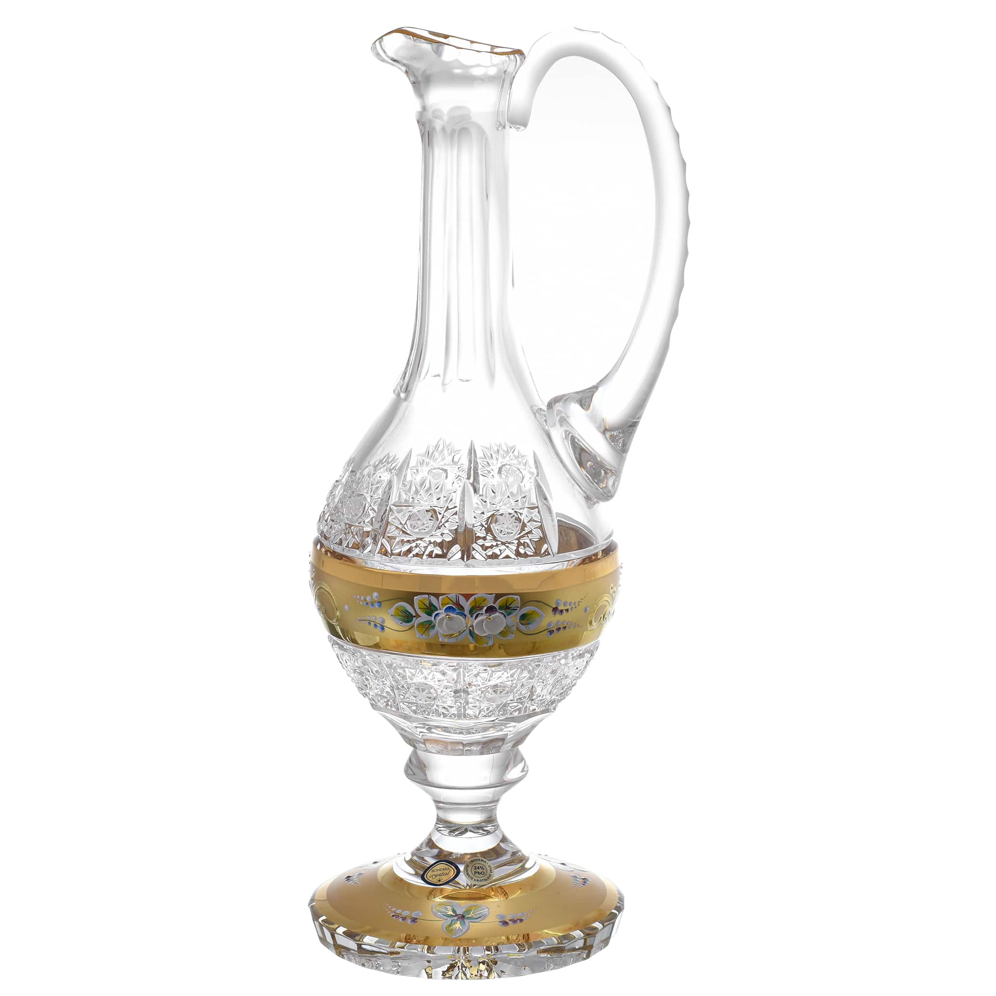 Bohemia Crystal - Crystal Carafe With Base - Gold - 35cm - 270009240