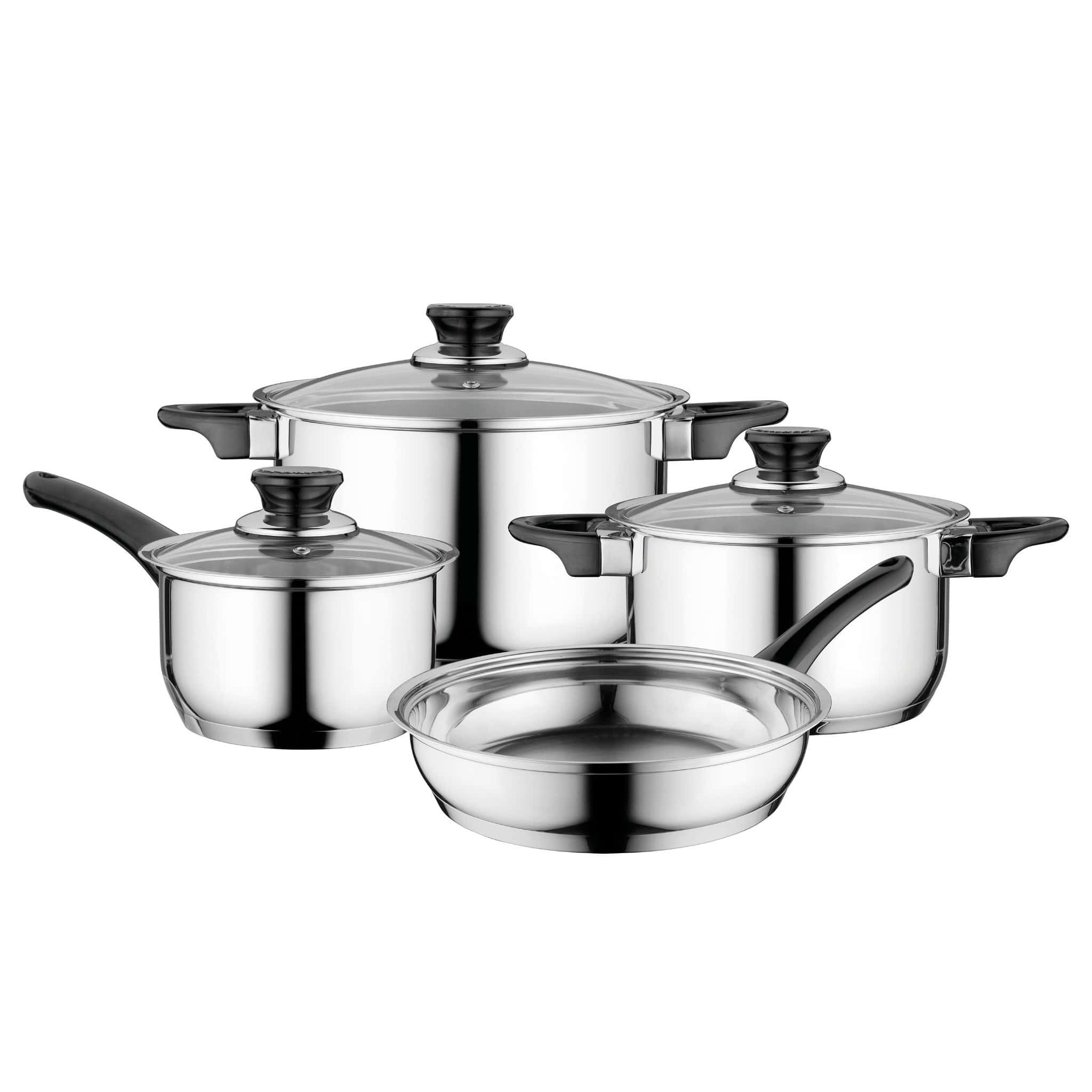 BergHOFF - Cookware Set 7 Pieces with Stay Cool Handles - Stainless St