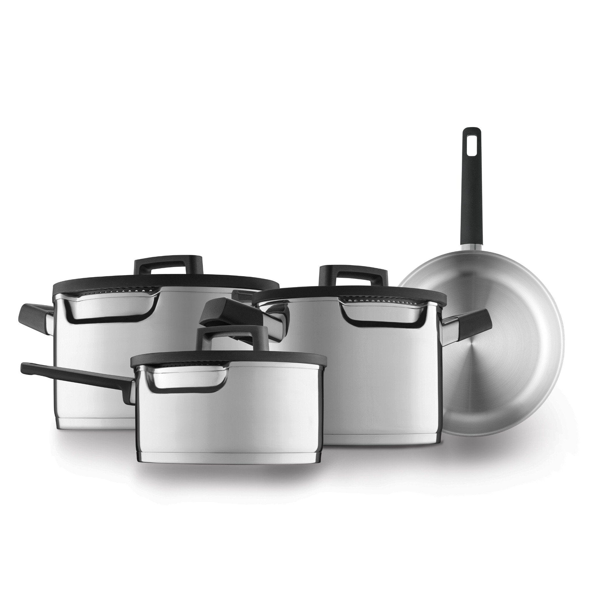 BergHOFF - Cookware Set 7 Pieces with Stay Cool Handles - Stainless St