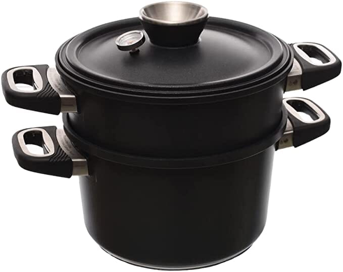 AMT - Non Stick Cooking Set With Steamer - Cast Aluminum - 24cm - 4400