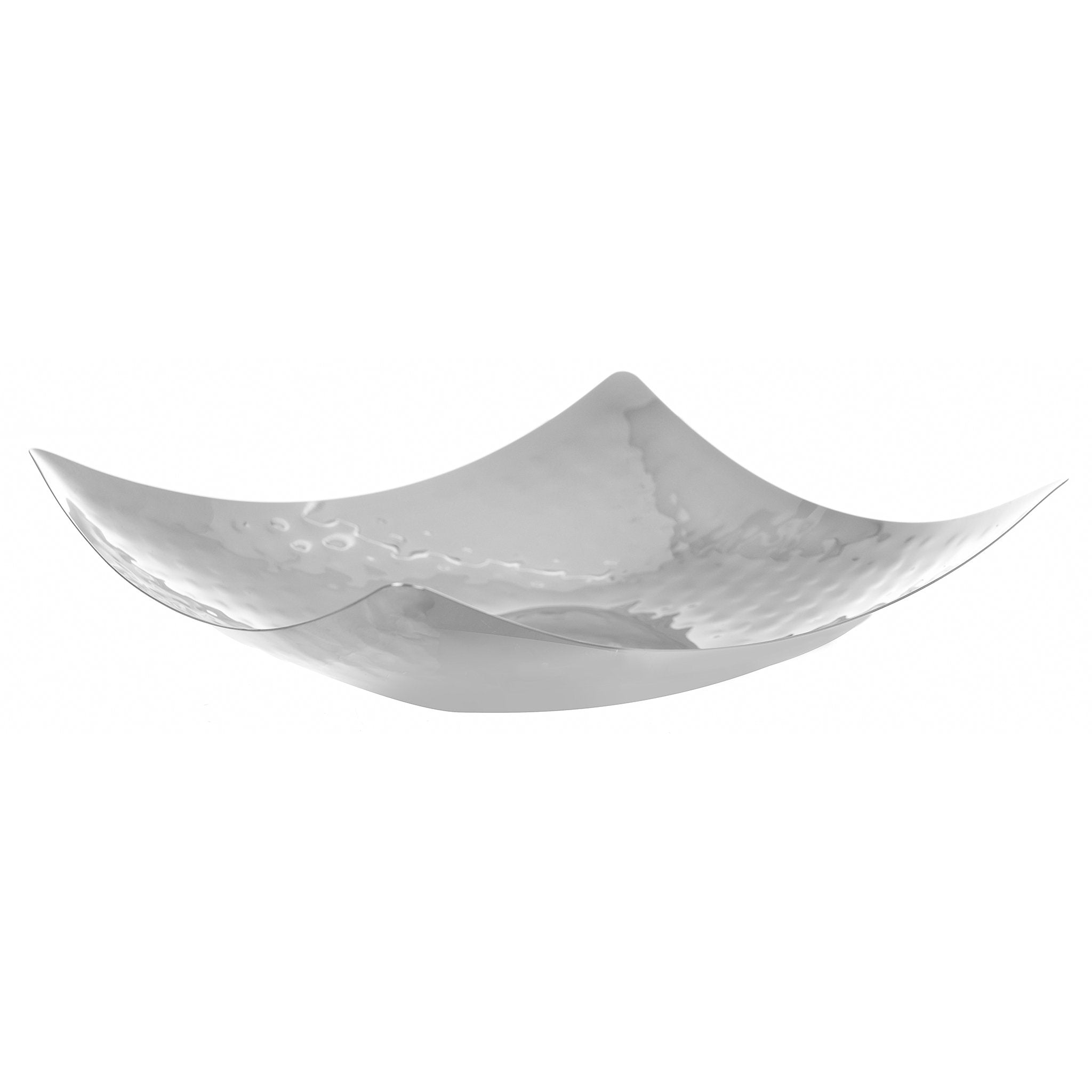 Square Hammered Plate - Stainless Steel - 19cm - 80003991